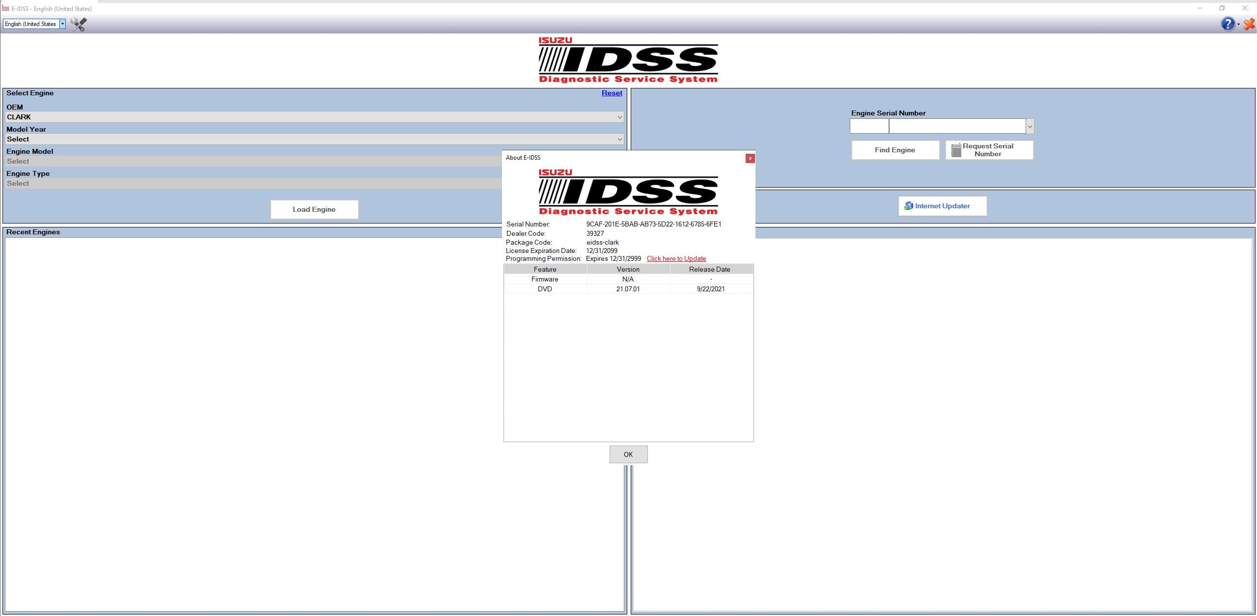 Isuzu E-IDSS Engine Industrial 2025 Diagnostic Service System – truck-carepc